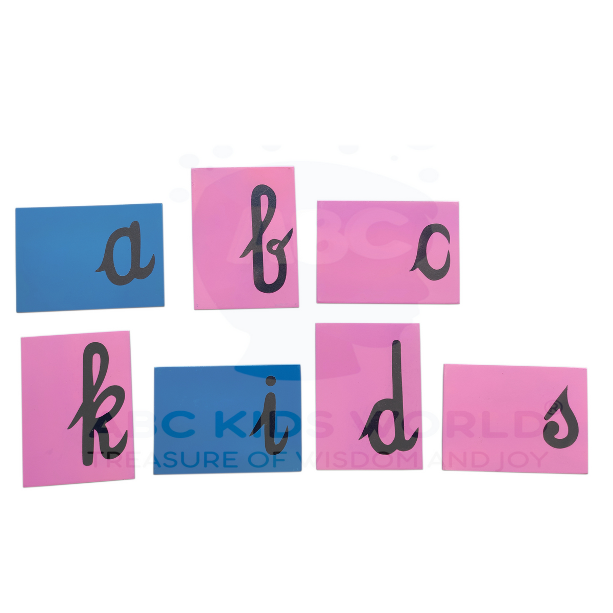 Sand Paper Cursive Alphabets – ABC KIDS WORLD